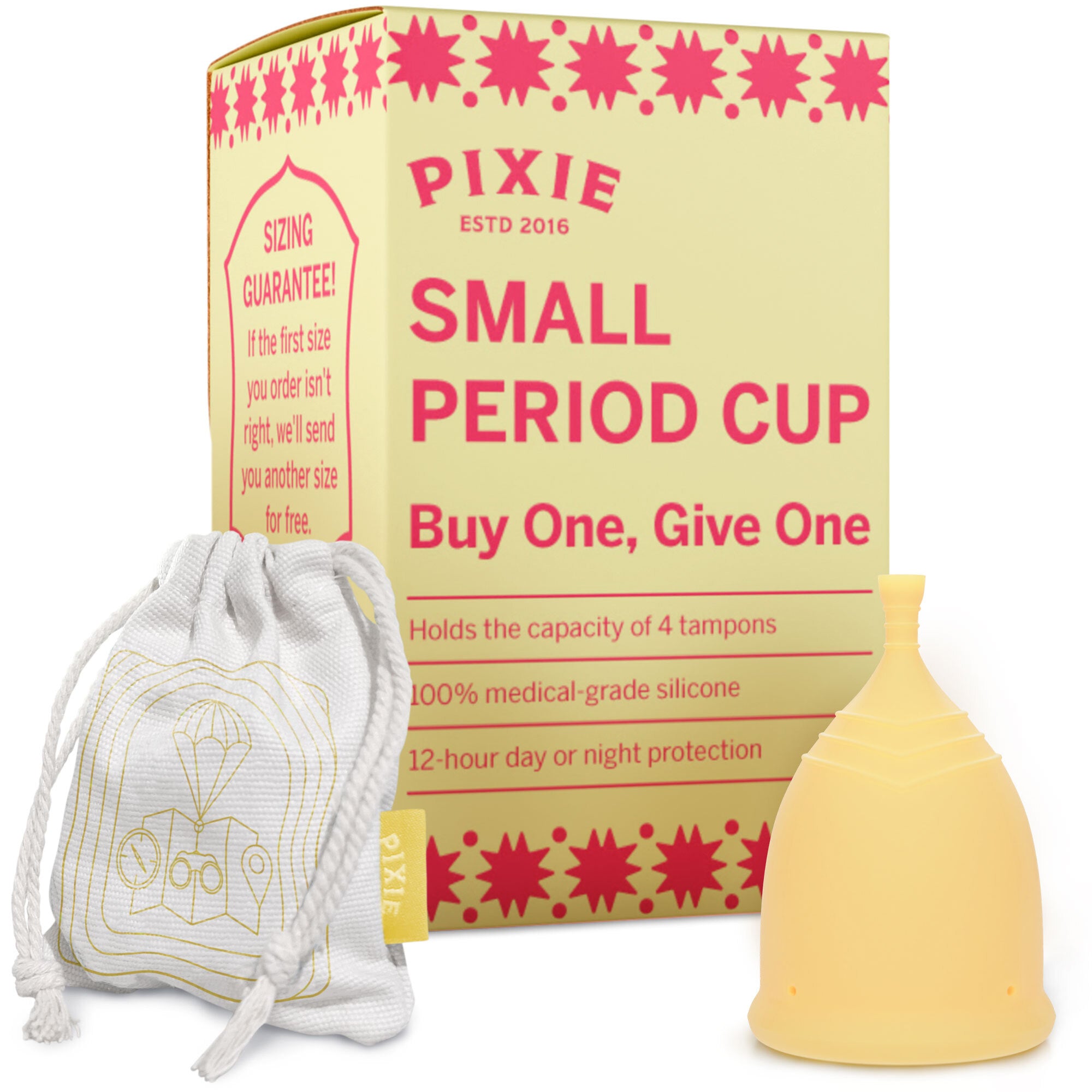 Pixie Classic Small menstrual cup | Also available in XS, large, XL – Pixie Cup